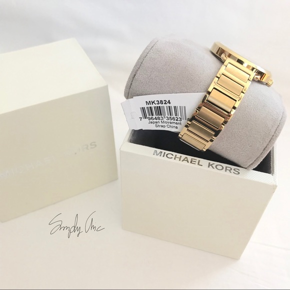 Michael Kors | Accessories | New Authentic Mk Goldtone Portia Pave ...